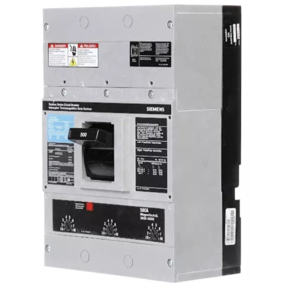 Interruptor termomagnetico LXD63B500, 600V, 3X500A, SIEMENS. – Lumi Material Electrico