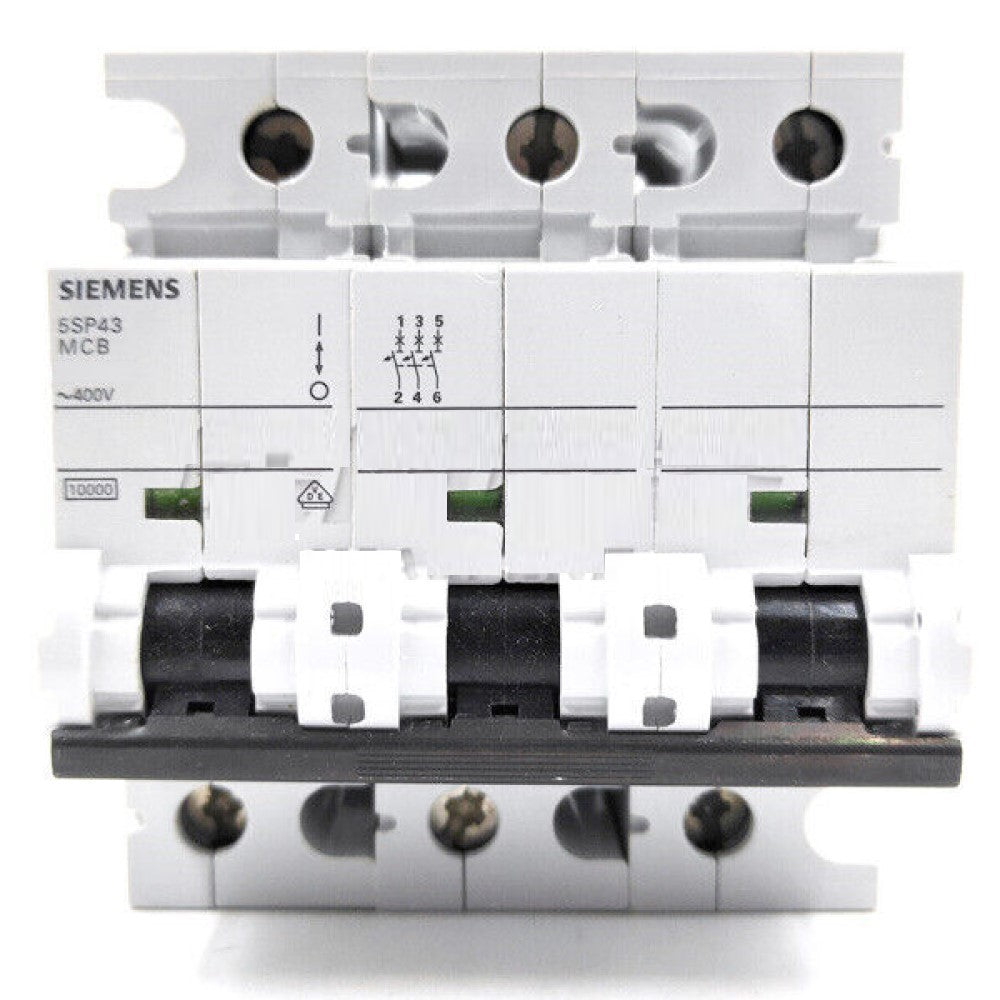 Interruptor termomagnetico 5SP43807, para riel DIN, 3 polos, 440V, 3x80A, curva C, SIEMENS ...