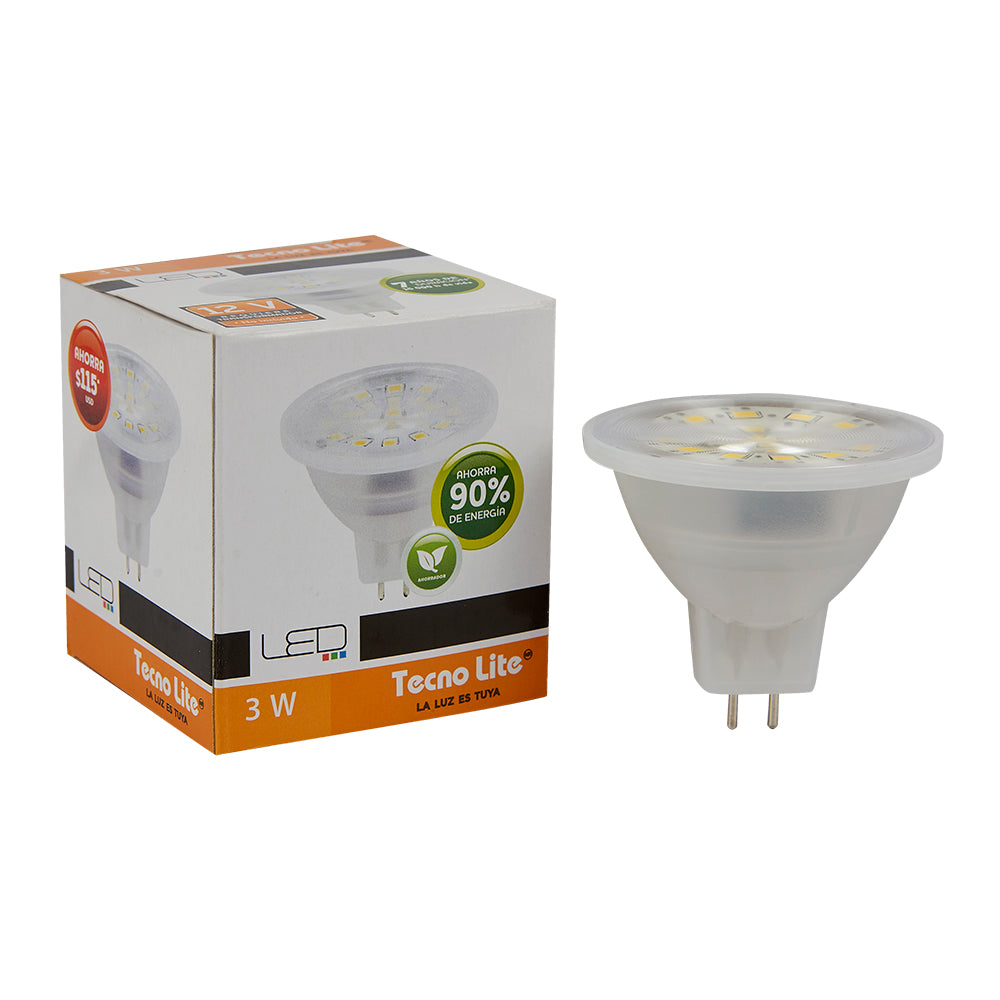 Foco LED tipo MR16 de 3 W EXN-SMDLED/3W/65 Tecnolite – Lumi Material Electrico