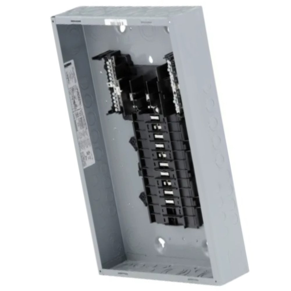 Centro de carga de zapatas principales SQUARE D, de 125A, 3 fases, 20 polos, NEMA1, con barra a ...