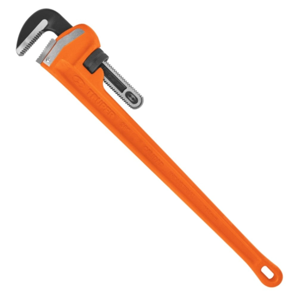 Llave stilson de 36 pulgadas, cuerpo robusto de hierro ductil, TRUPER. – Lumi Material Electrico