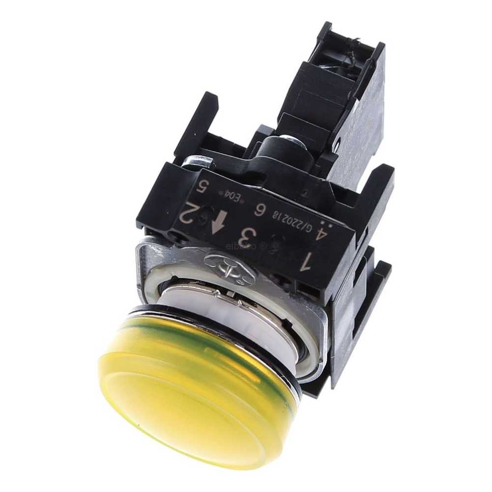 Luz Amarilla Indicadora Redonda de 22 mm – Lumi Material Electrico