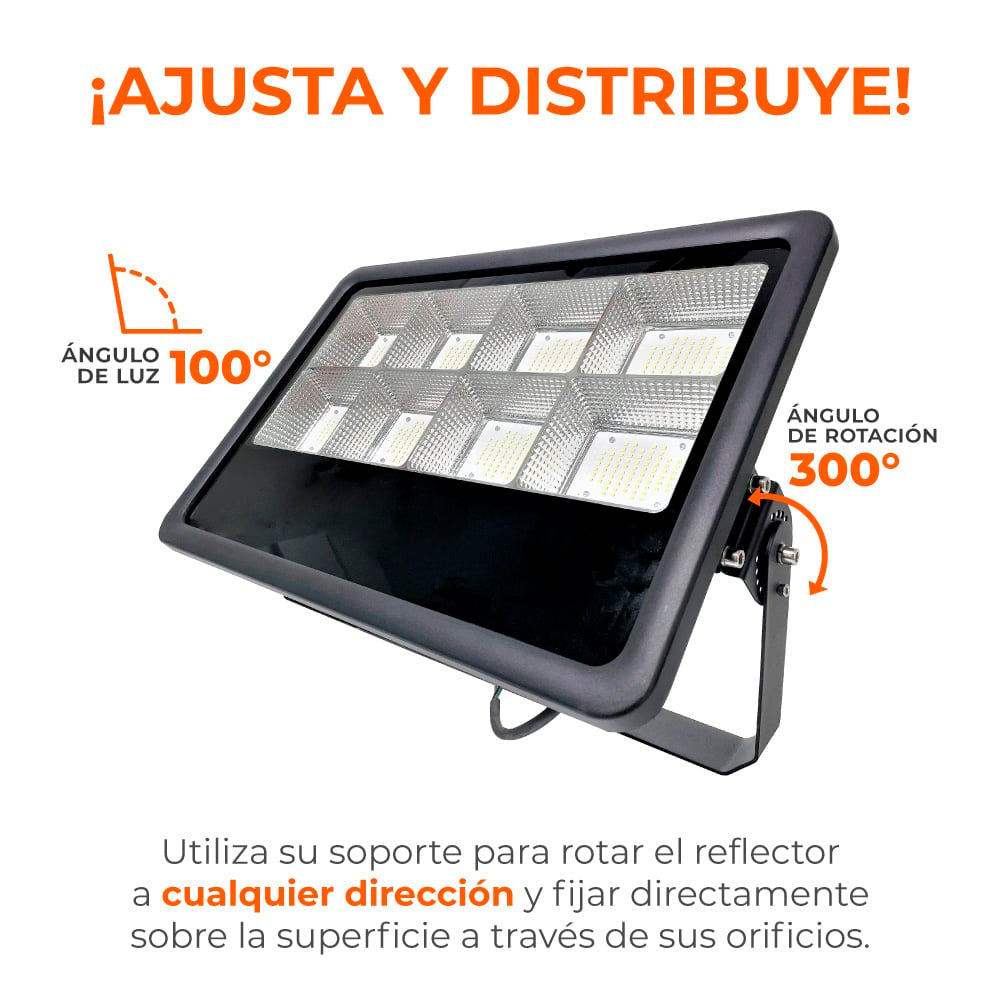 Reflector exterior de led 400 W 100-240 V luz de dia terminado negro ...