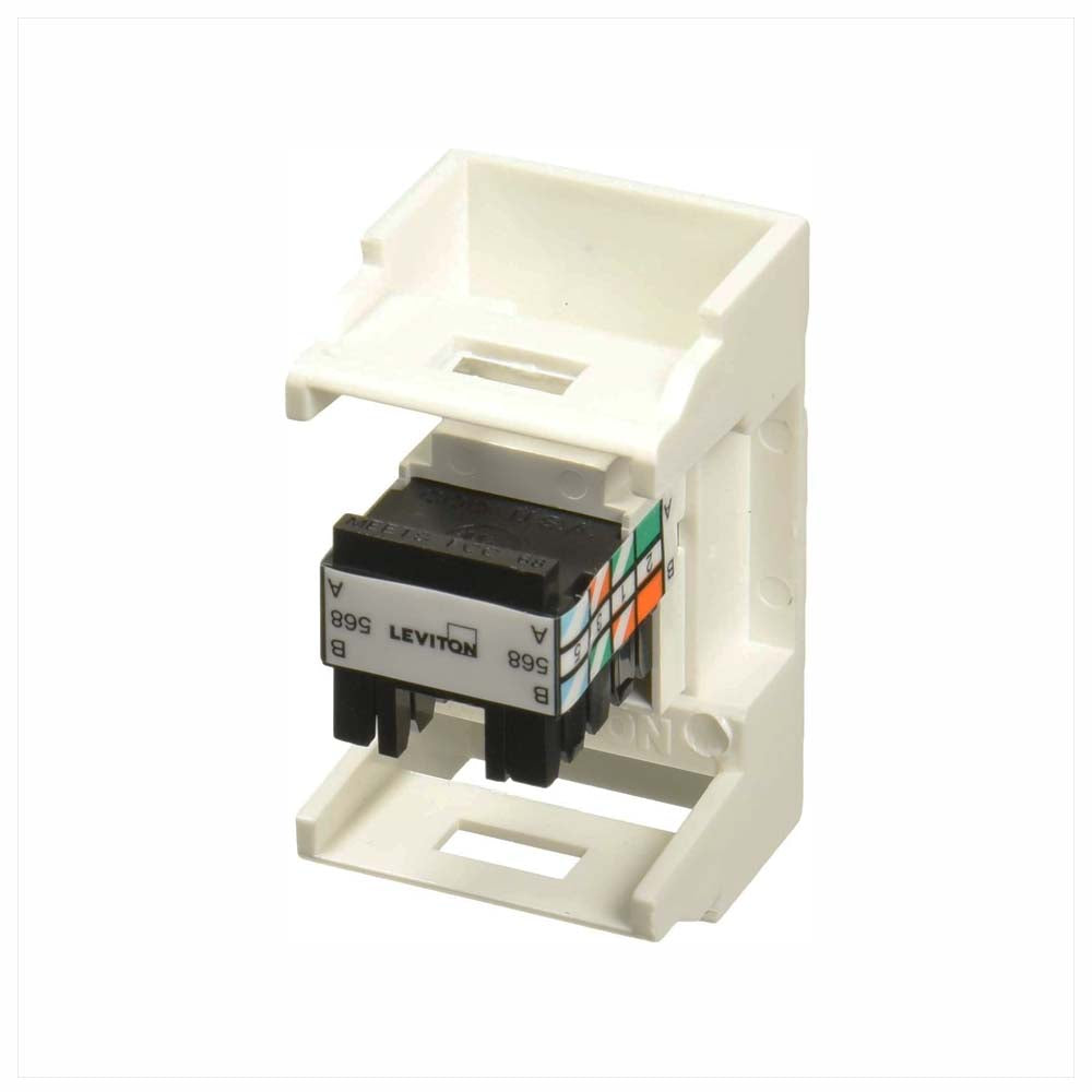 Modulo de datos RJ45 Cat 5, color blanco CI0-0RJ45- BLA Leviton. – Lumi ...