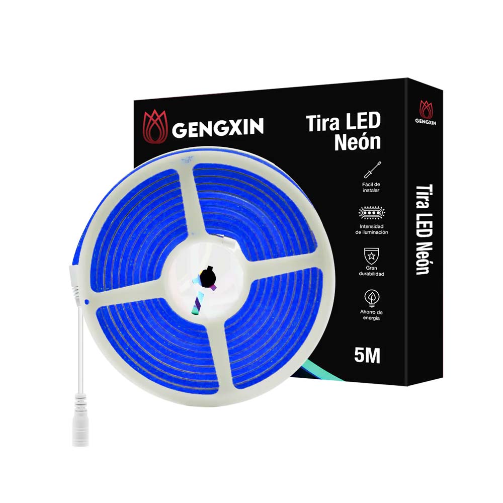 Tira LED flex neon color azul 12x6 mm de 5m Gengxin – Lumi Material ...