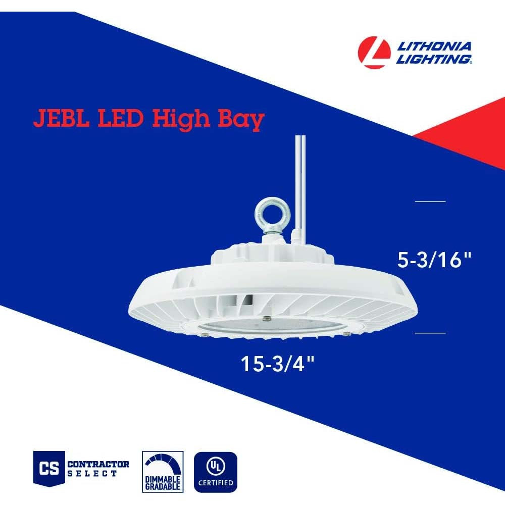Luminario High bay de 215 W color blanco JEBL 30L 50K 80CRI WH Lithonia ...