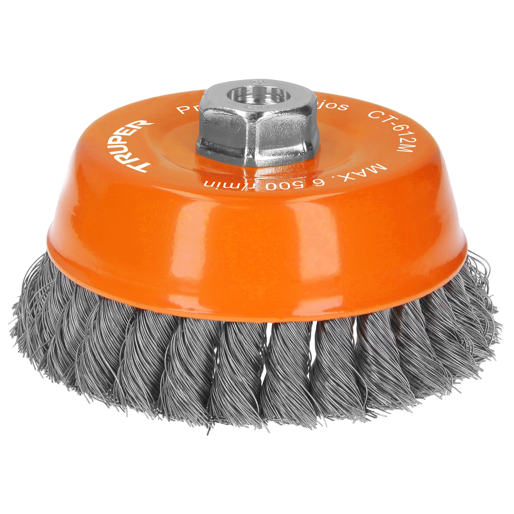 Carda copa 5 alambre trenzado fino eje m14 marca Truper – Lumi Material ...