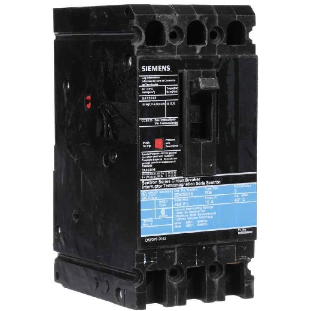 Interruptor termomagnetico ED43B070, 480V, 3X70A, SIEMENS. – Lumi ...