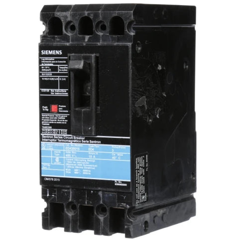 Interruptor termomagnetico ED43B125, 480V, 3X125A, SIEMENS. – Lumi ...