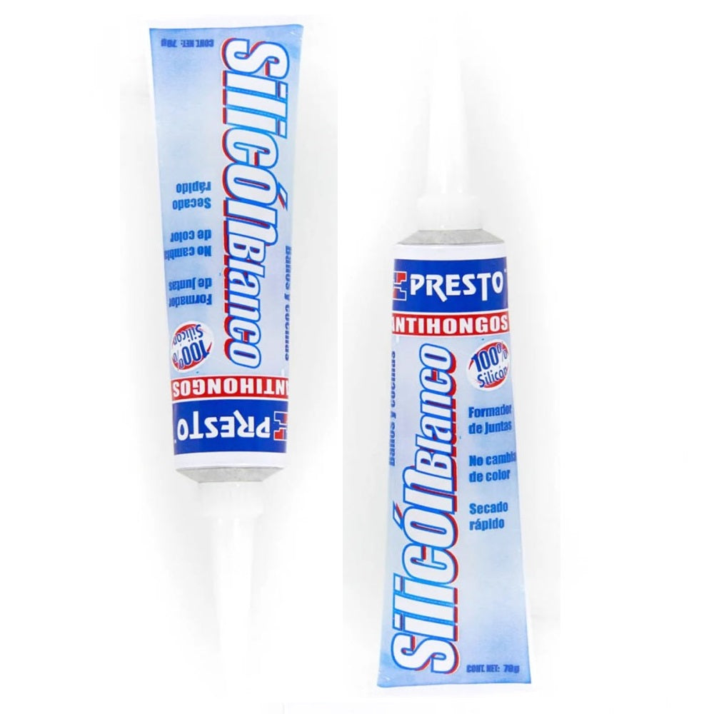 Silicon anti-hongos blanco, tubo con 70g, modelo 4407. – Lumi Material ...