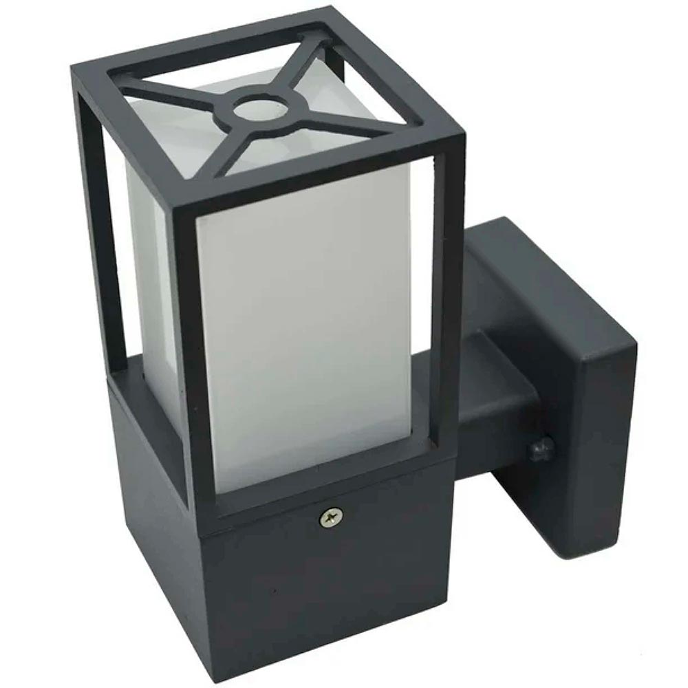 Arbotante Cuadrado con Base E27 Gaeta 11W – Lumi Material Electrico