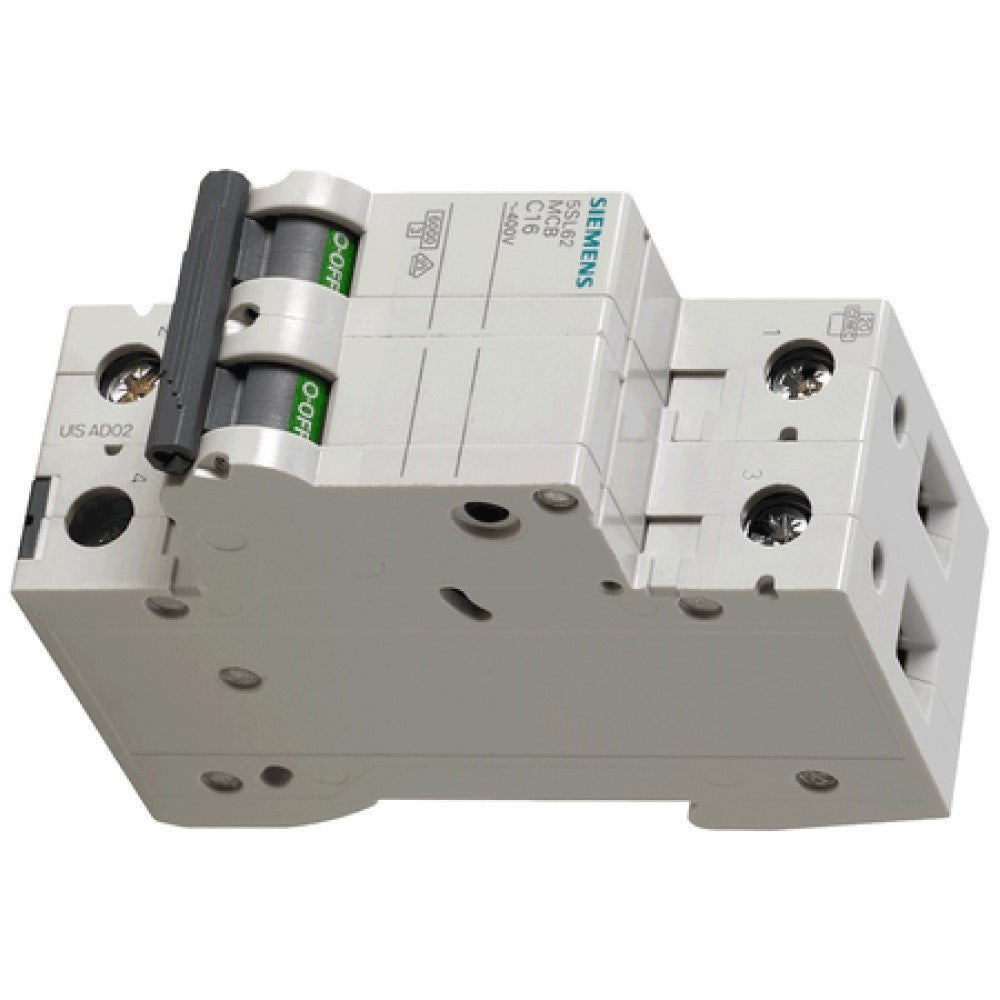 Interruptor termomagnetico 5SL62507CC, para riel DIN, 2 polos, 220-440V, 2x50A, curva C, SIEMENS ...