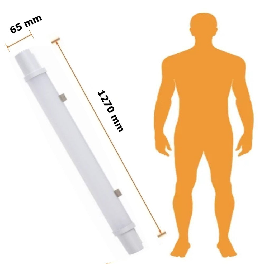 Lampara LED a prueba de polvo y vapor SLIM, para sobreponer en techo ...