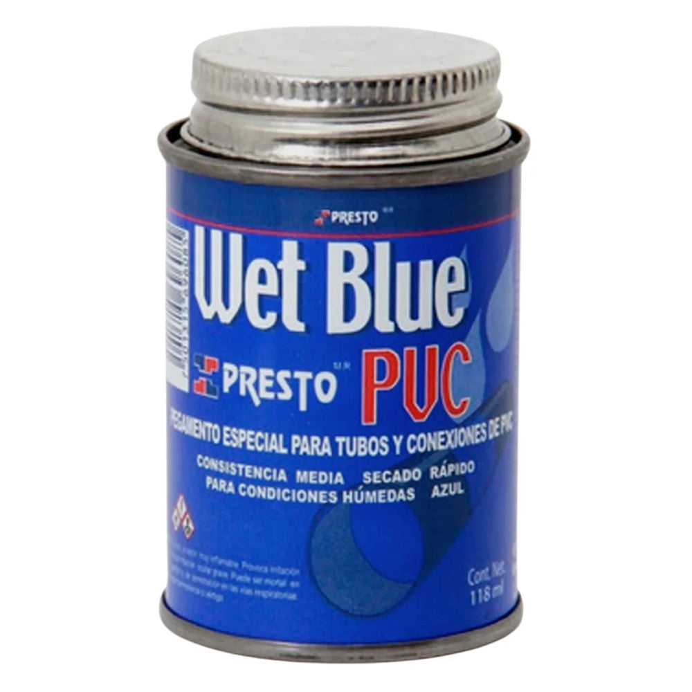 Pegamento para tuberia PVC, color azul de 118ml, 9608. – Lumi Material ...
