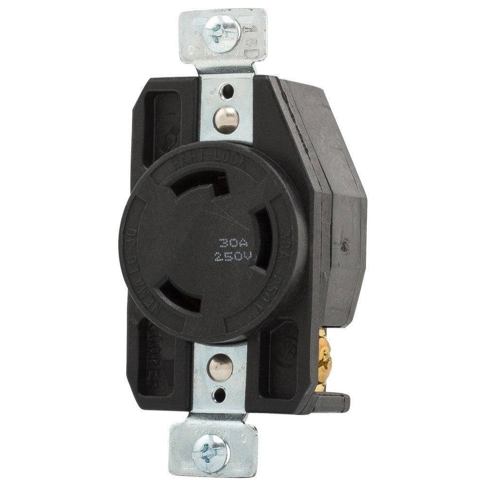 Receptaculo de seguridad de media vuelta con conexion a tierra, para ...