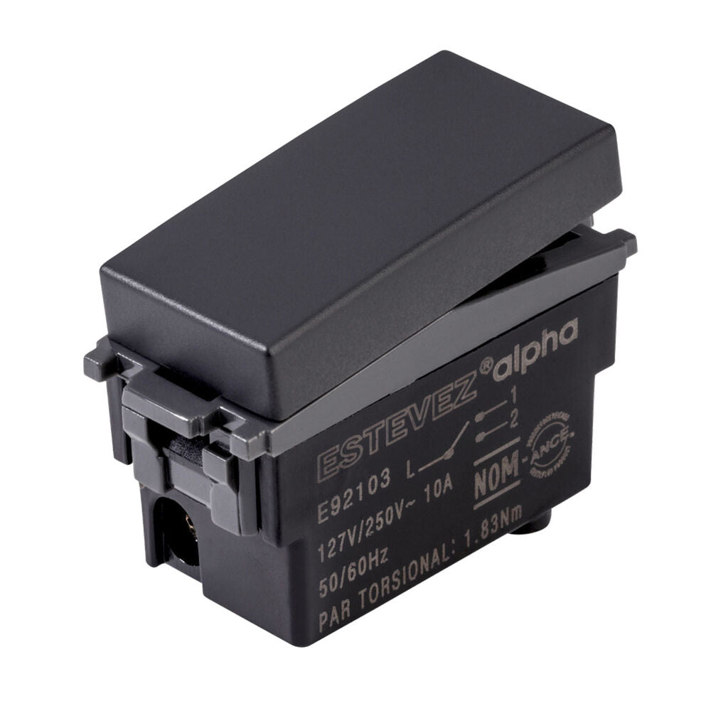 Interruptor de escalera de 3 vias color negro serie Alpha Black E92103 ...