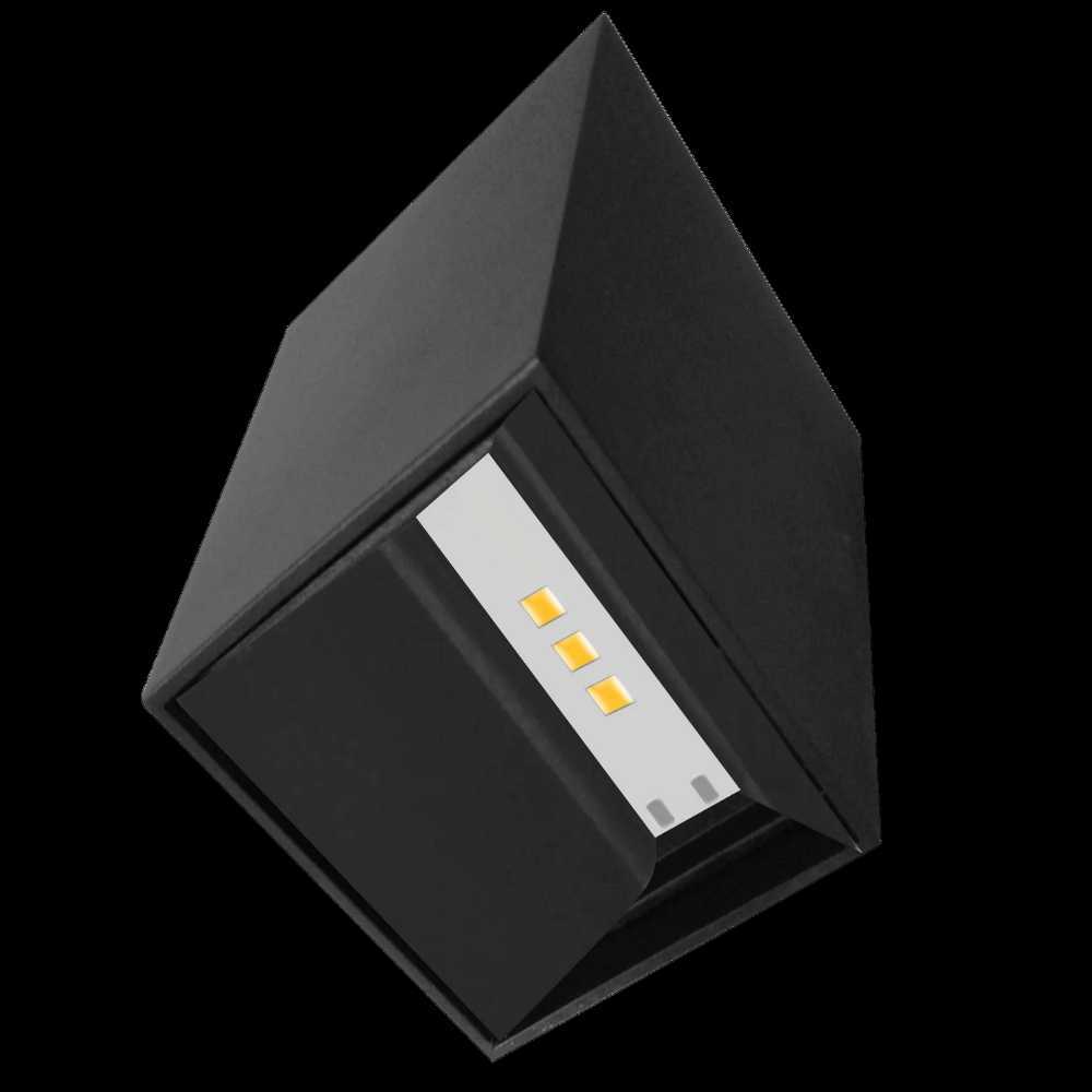 Arbotante cubo (2 salidas de luz) – Lumi Material Electrico