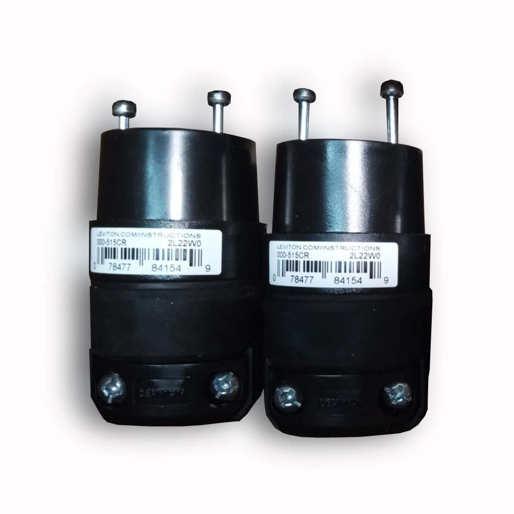Conector de uso rudo negro 3x15 Leviton – Lumi Material Electrico