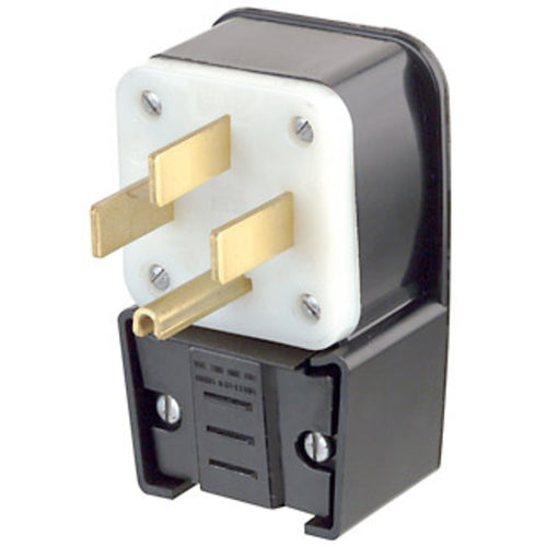 Clavija angular 3p 4h 50a 125 250v negra alta resistencia 09452 00p ...