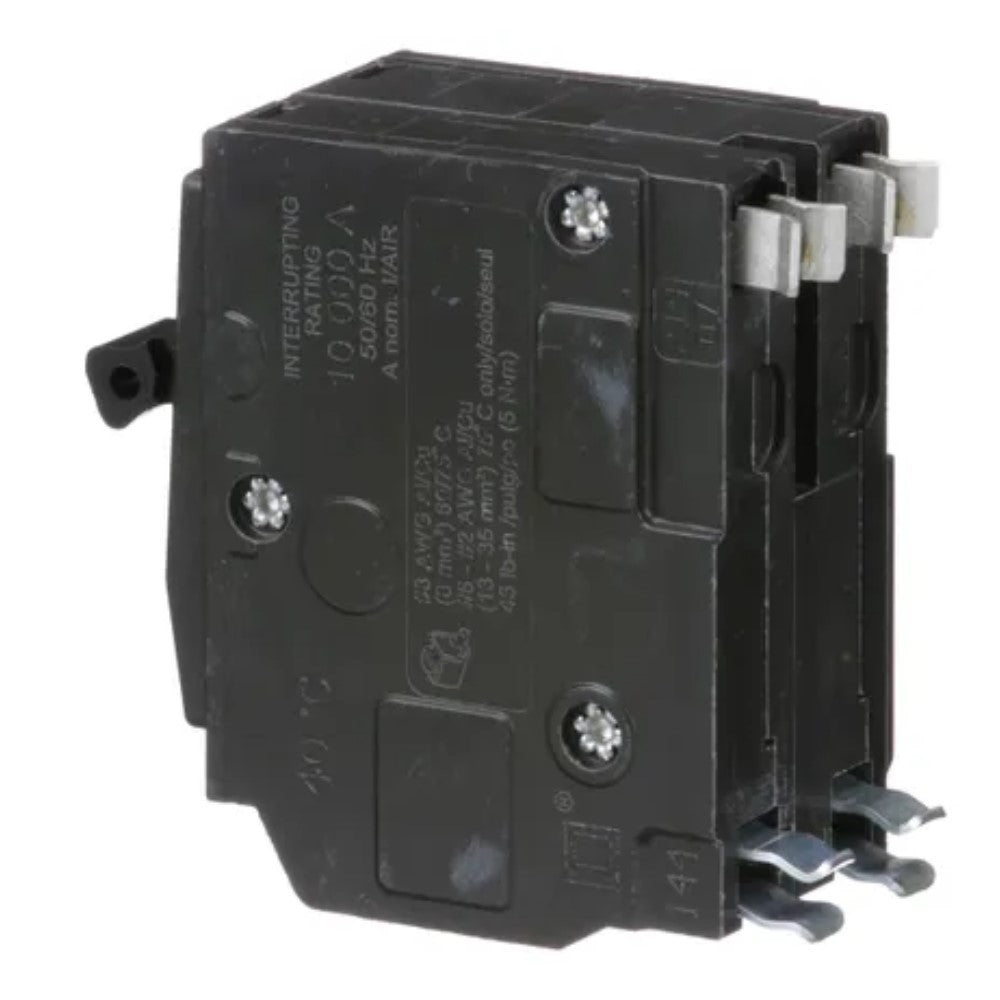 Interruptor termomagnetico mini, 2 polos, 70A, 10kA, 120-240V, enchufable, color negro ...