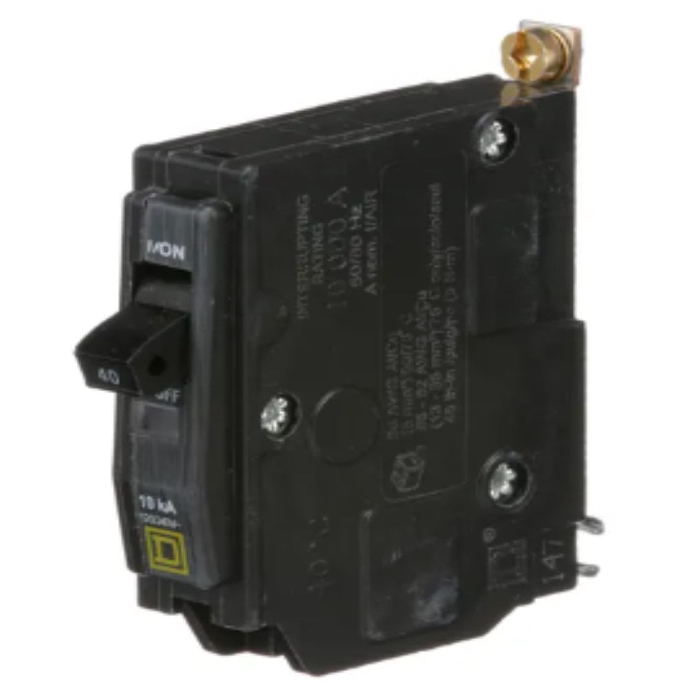 Interruptor termomagnetico QOB, 1 polo, 40A, 10kA, 120-240V ...