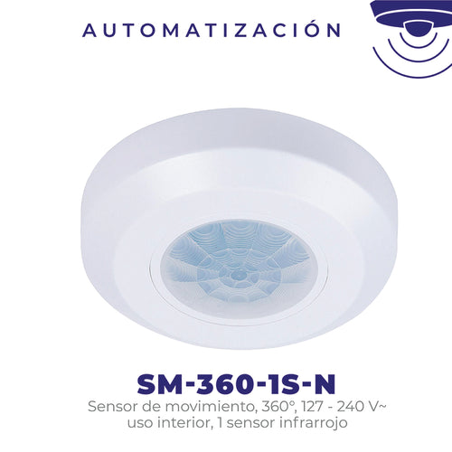 Sensor De Movimiento 360º Infrarrojo Con Un Sensor Para Sobreponer En ...