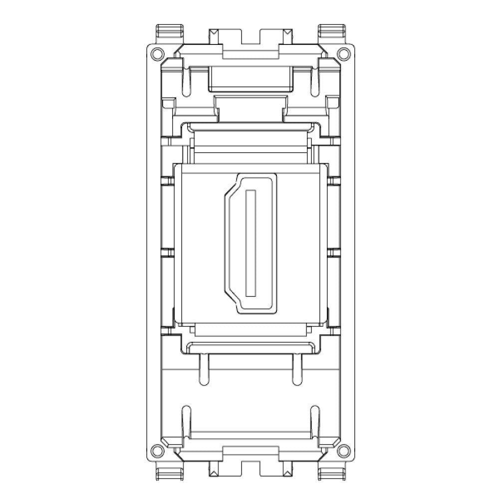 Inserto conector HDMI, QUICKPORT, de la linea EIKON, para 1 modulo ...